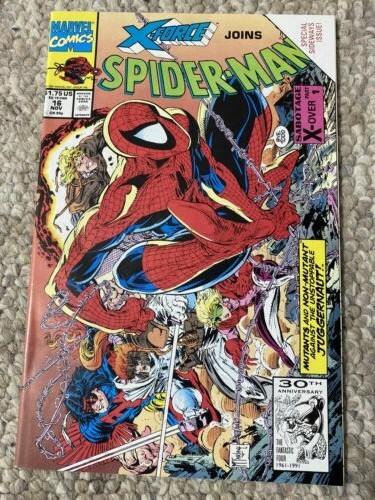 Marvel comics X-Force joins Spiderman #16 1991 HIGH GRADE | eBay