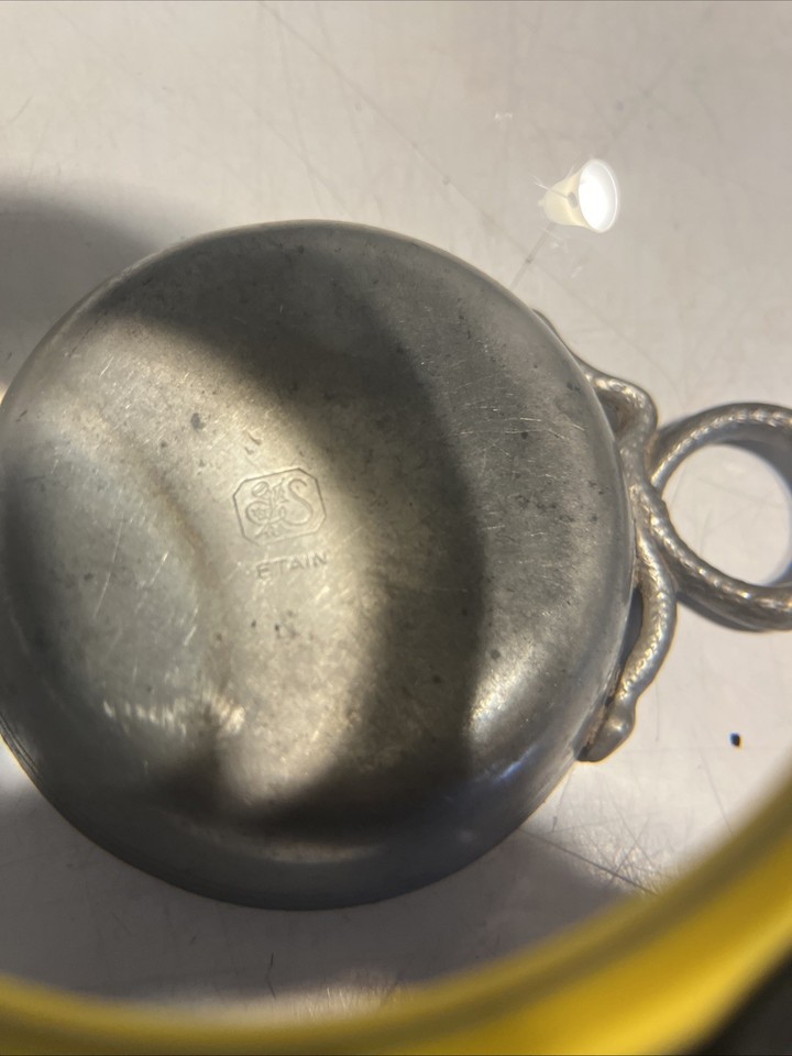 Vintage Early Etain Fin Pewter Wine Taster Great Design Wth Snake ...