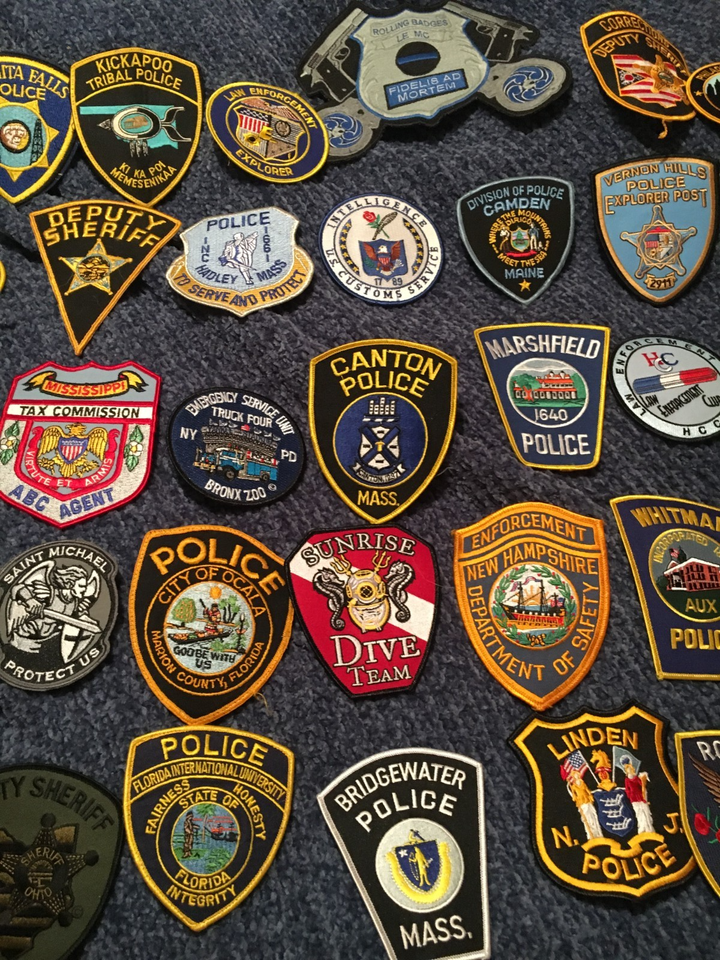 Lot of 100 Various Police Dept. Patches Vintage Ones Included (lot nj2 ...