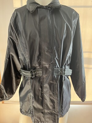 Xelement Advanced Motorcycle Gear Black Small Rain Jacket Windbreaker ...