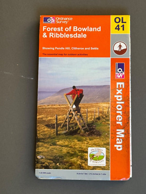 OS, Ordnance Survey, Explorer map Sheet OL 41, The Forest of Bowland ...