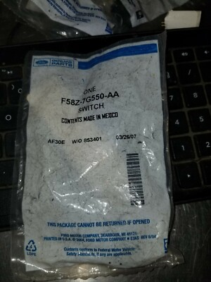 FORD MOTOR COMPANY GENUINE PARTS OVERDRIVE SWITCH PART # F58Z-7G550-AA ...