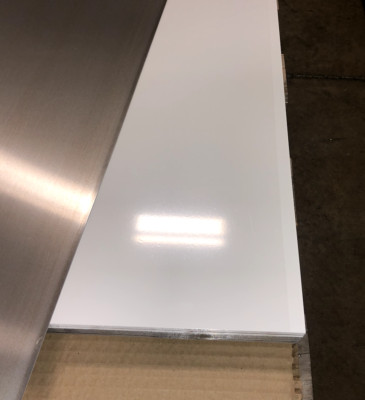 24" x 96" White Aluminum Flat Sheet .030" Thick, Painted | eBay