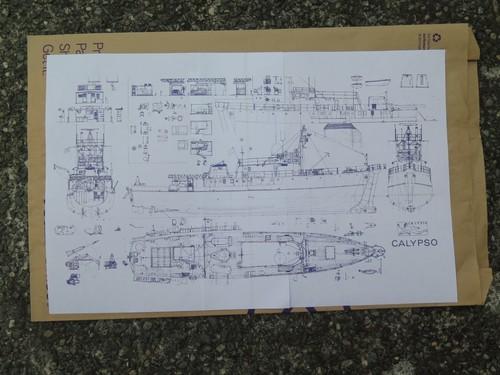 CALYPSO - JACQUES-YVES COUSTEAU - LINE DIAGRAM | eBay