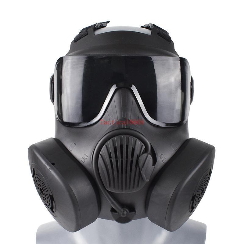 M50 Double Tank Gas Mask Airsoft CS Halloween Cosplay Protective Full ...