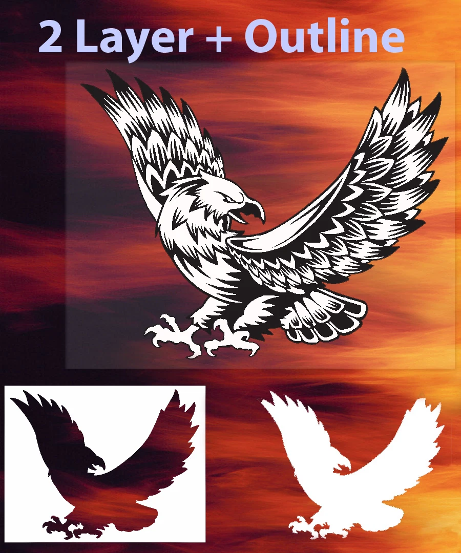 Eagle Airbrush Stencil