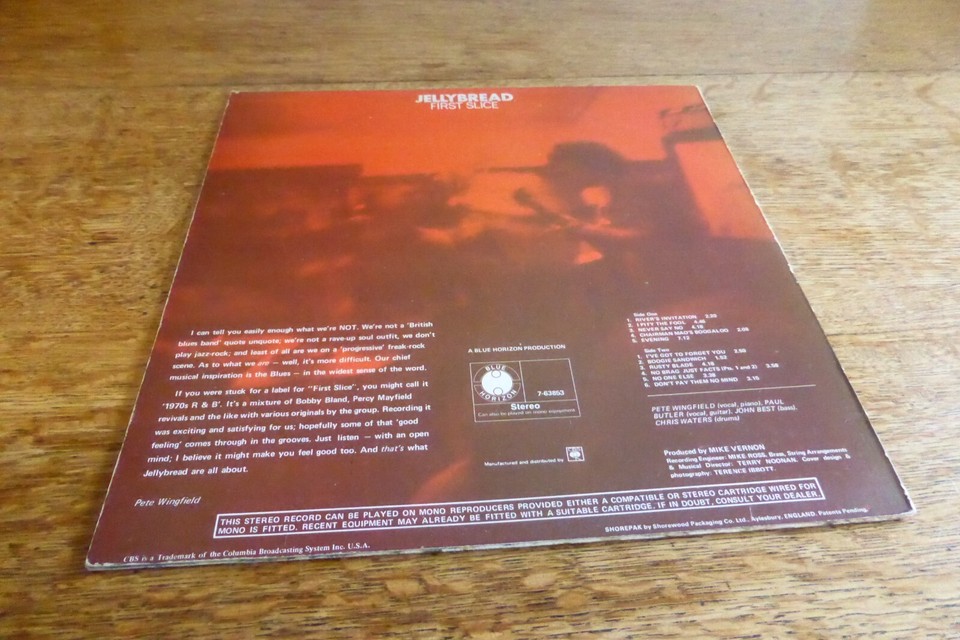 Jellybread First Slice UK 70 1st Blue Horizon Stereo S 7-63853 Electric Blues LP | eBay UK