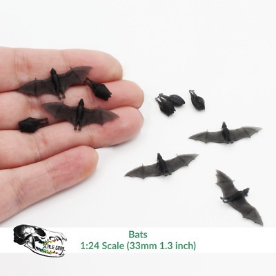 Miniature Bats - 1:24 Scale Bats for dollhouse diorama small art supply ...