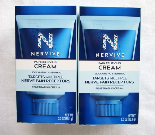 (2) Nervive Pain Relieving Cream 3oz Targets Multiple Nerve Pain Exp ...