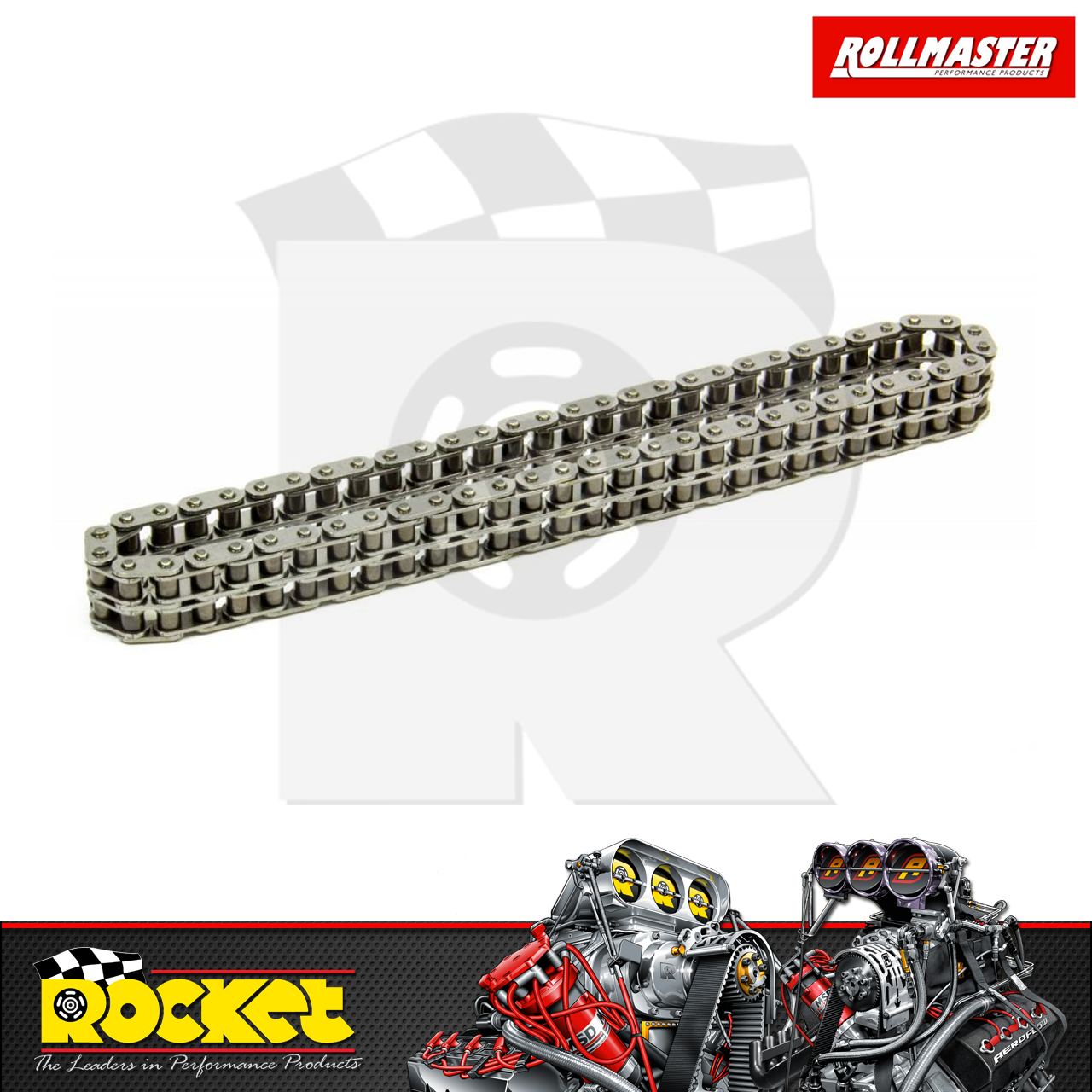 Rollmaster IWIS Double Row Timing Chain Fits Chev BB/ Fits Ford ...