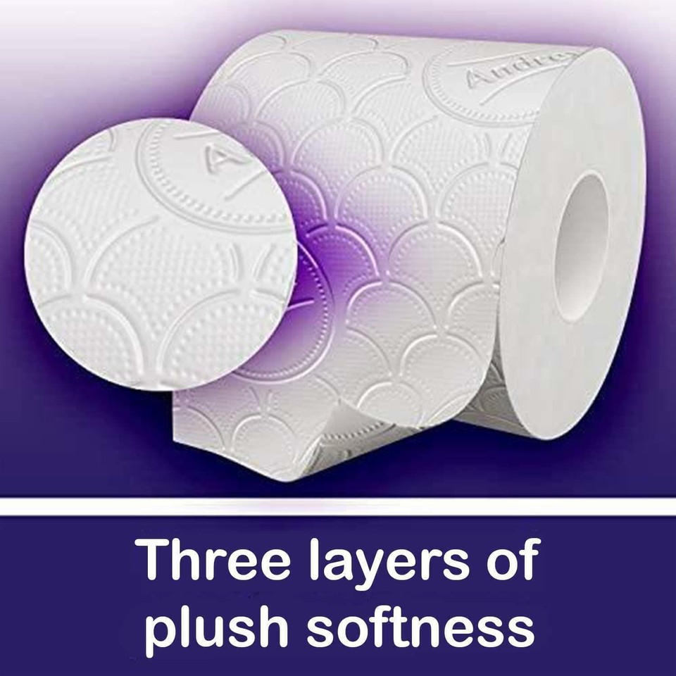 Andrex Ultimate Quilted Roll Tissue Paper Strong Soft Air Pocket Pack ...