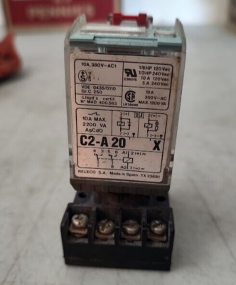 Releco C2-A-20 X Series Mr-C Relay With Base | eBay