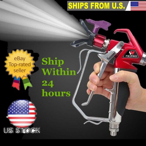Airless Spray Gun RX-Pro Red Series 538020 w/ 517 Tip & Guard Titan ...