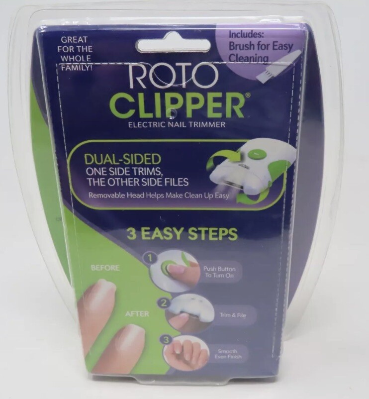 Roto Clipper Electric Nail Trimmer Battery Powered As Seen On TV - New ...
