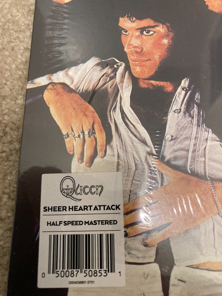 Queen Sheer Heart Attack - Half Speed Mastered Red Heart Vinyl New ...