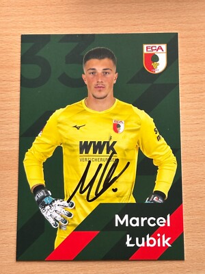 Marcel Lubik FC Augsburg Autogrammkarte original signiert #S5580 | eBay.de