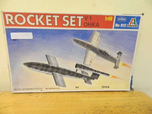 VINTAGE ITALERI 1/48 SCALE V1 OHKA ROCKET SET KIT NO ; 812 | eBay UK