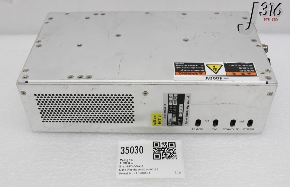 35030 KYOSAN HV POWER SUPPLY BOX, TEL 2L80-000558-17 HV-PS8 | eBay