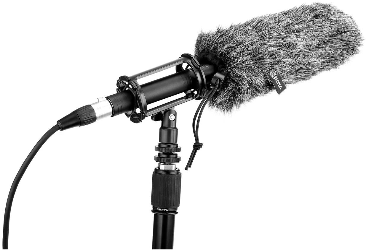 Super-Cardioid Condenser Shotgun Microphone Indie Film TV Interview Mic ...