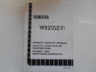 MANUEL D'ATELIER DU PROPRIETAIRE YAMAHA WR250Z F WR 250Z F | eBay