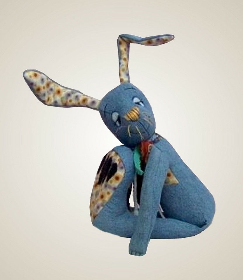 Raggedy rabbit soft toy bunny sewing pattern. Perfect to recycle your ...