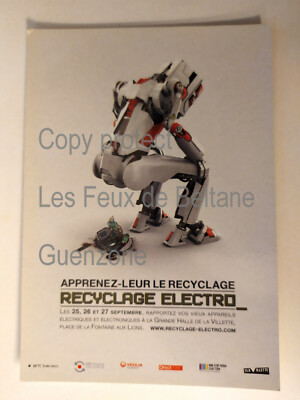 RECYCLAGE ELECTRO ROBOT QUI FAIT POPO !! publicité carte postale | eBay