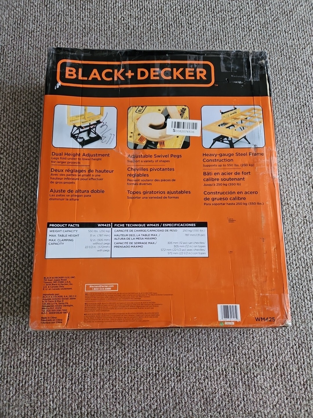 Workbench 30 in Folding and Vise Portable Workmate 425 Garage Storage ...