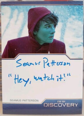 Star Trek Discovery Season 4 Seamus Patterson Inscription Autograph ...