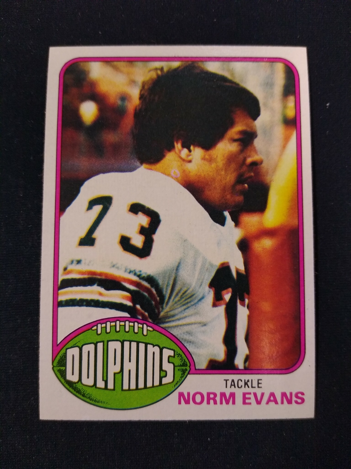 1976 Topps #492 NORM EVANS Miami Dolphins *CT29A | eBay