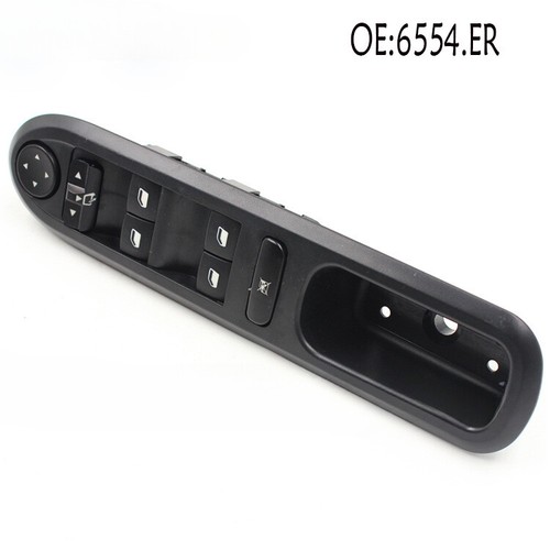 6554.ER Front Left Master Window Control Switch For Peugeot 407 SW New ...