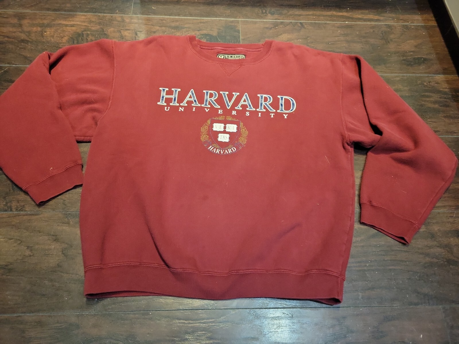 Harvard University Hoodie Sweatshirt Large Crimson Sweater Veritas ...
