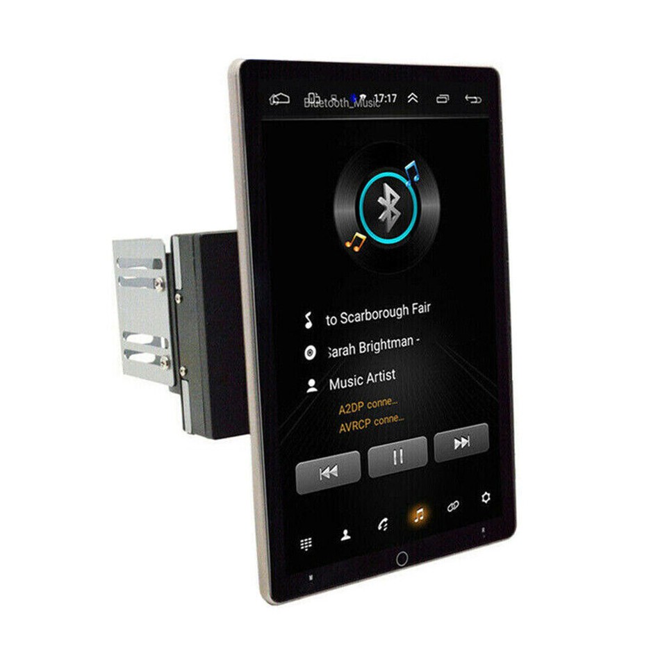 Double 2DIN Rotatable 10" Android 14 Touch Screen Car Stereo Radio GPS ...