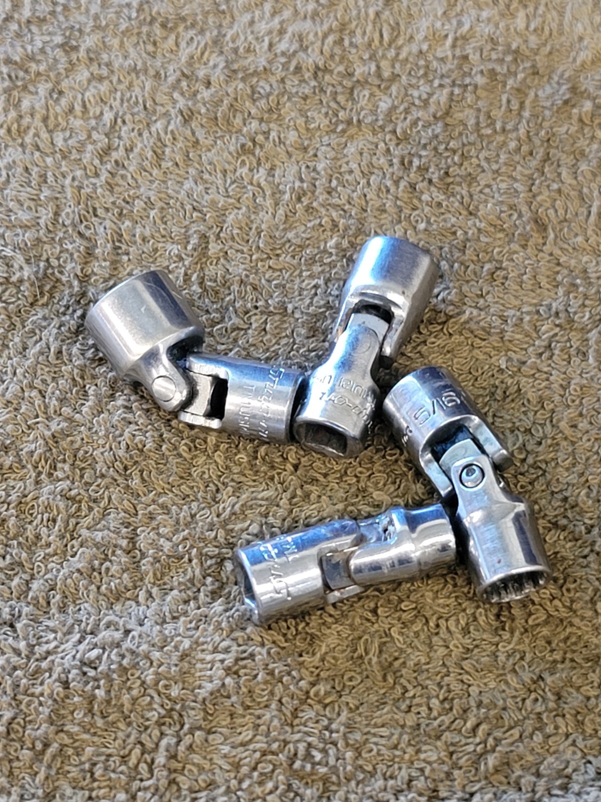 4 Snap-on TMU 7/16" 3/8 5/16 1/4 Swivel Socket Sae Set 1/4" Drive | eBay