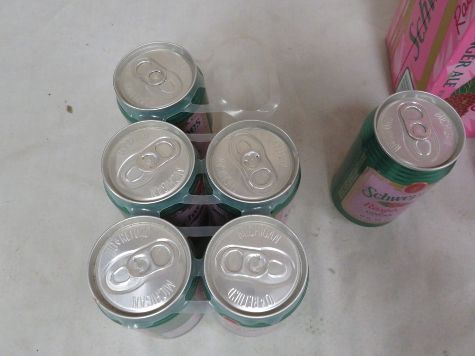 SCHWEPPES COCA COLA RASPBERRY GINGER ALE CANS 12 PACK AND A 6 PACK | eBay
