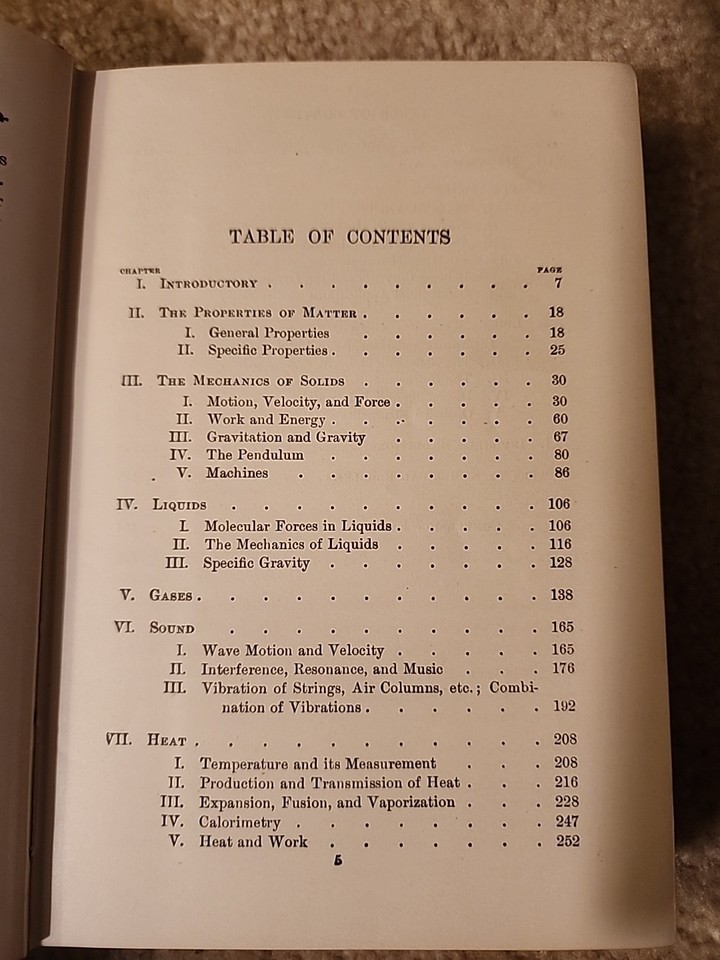 VINTAGE ELEMENTS OF PHYSICS BOOK GEORGE A HOADLEY 1908 HARDCOVER | eBay