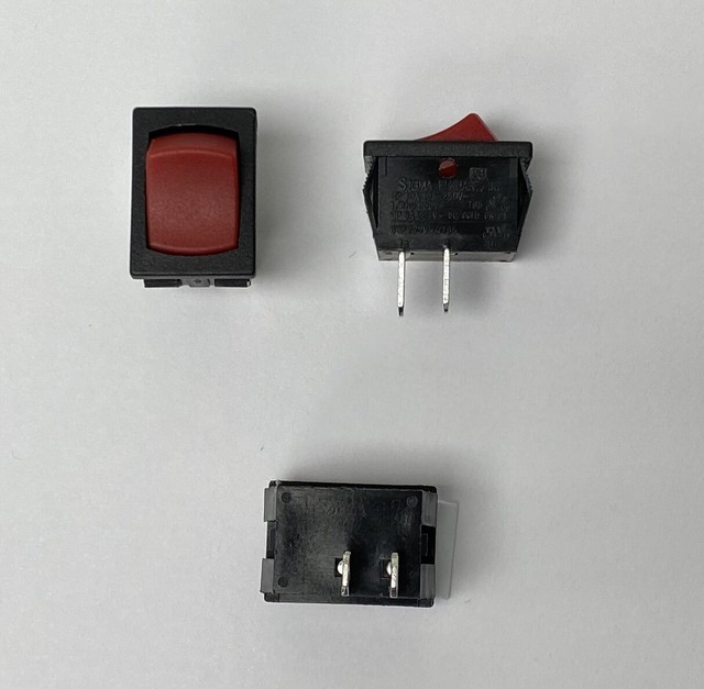 2G-81 SIGMA SWITCHES REPLACEMENT SWITCH SPST RED & BLACK MOMENTARY ON ...