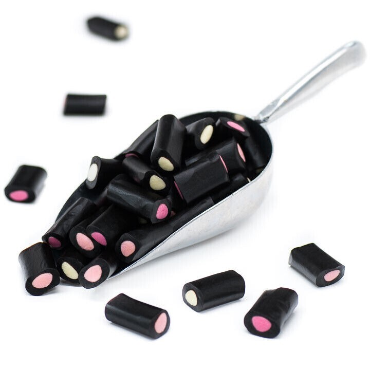 Liquorice Cream Rock Sweets Pieces Pick N Mix & Licorice Candy Black ...