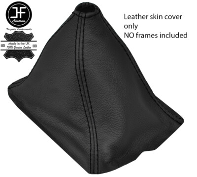 BLACK STITCH TOP GRAIN LEATHER MANUAL GEAR GAITER FITS ROVER SD1 ...