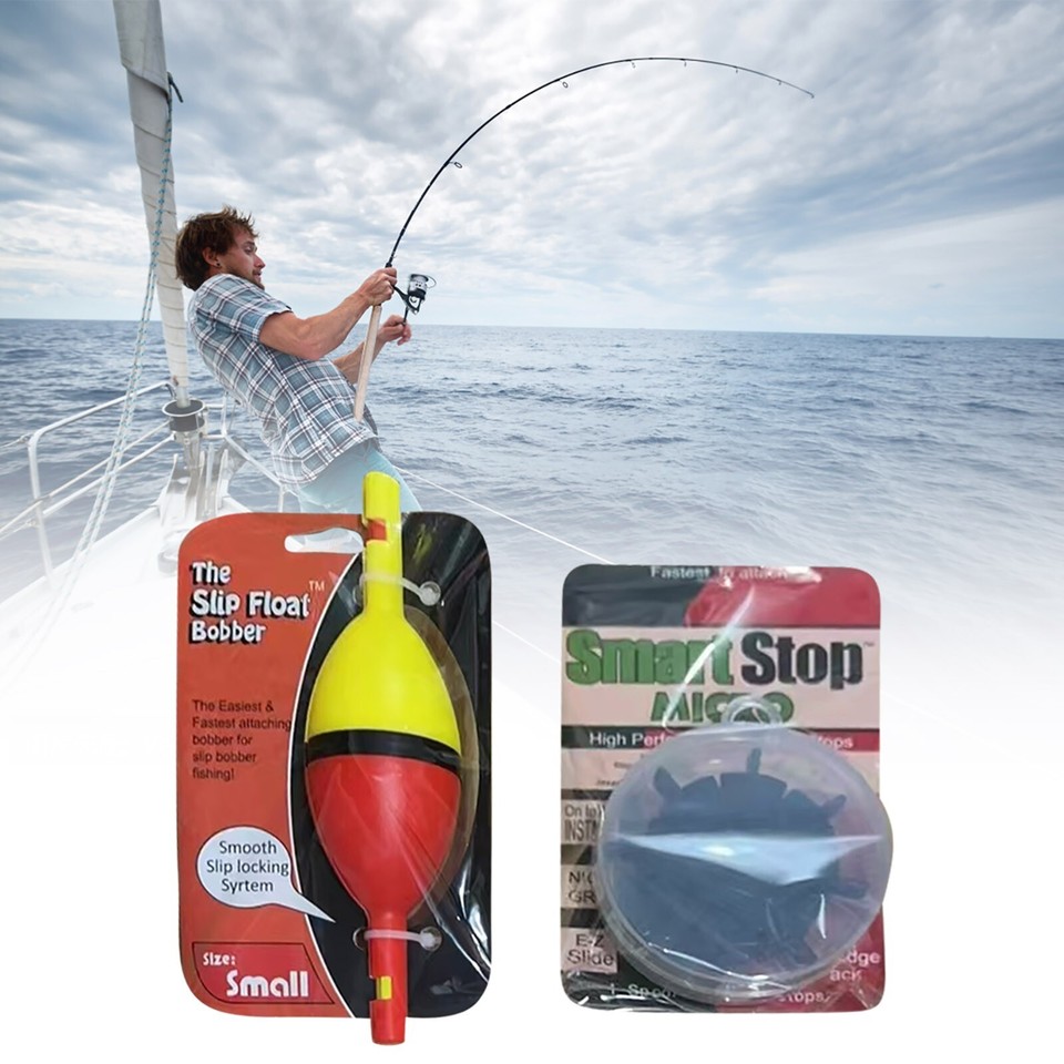 Smart Slip Lock Bobber & Smart Stop Micro Bobber Stops 2Pack Set Medium ...
