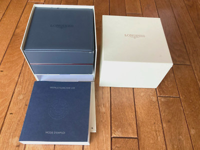 Longines Presentation Watch Box Case Outer Box and Instruction Manual ...