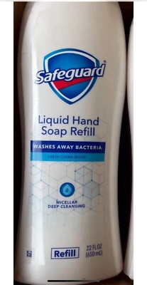 4 Safeguard Liquid Hand Soap Refill Bottle Fresh Clean Scent 22Oz Each ...