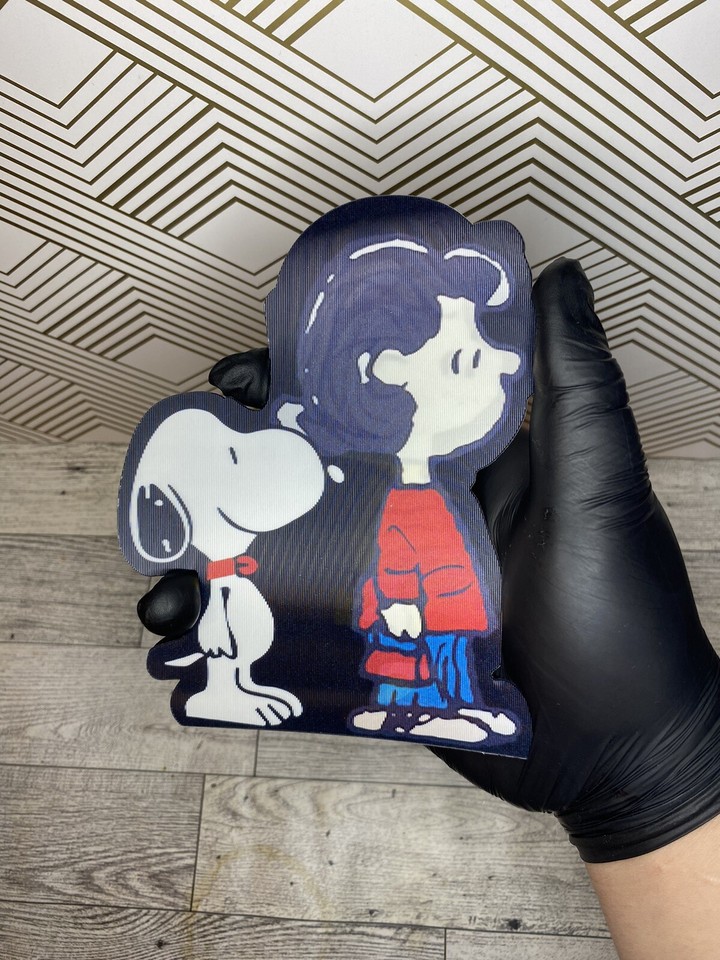 Peanuts Charlie Brown, Lucy and Linus 3D Lenticular Motion Car Sticker ...