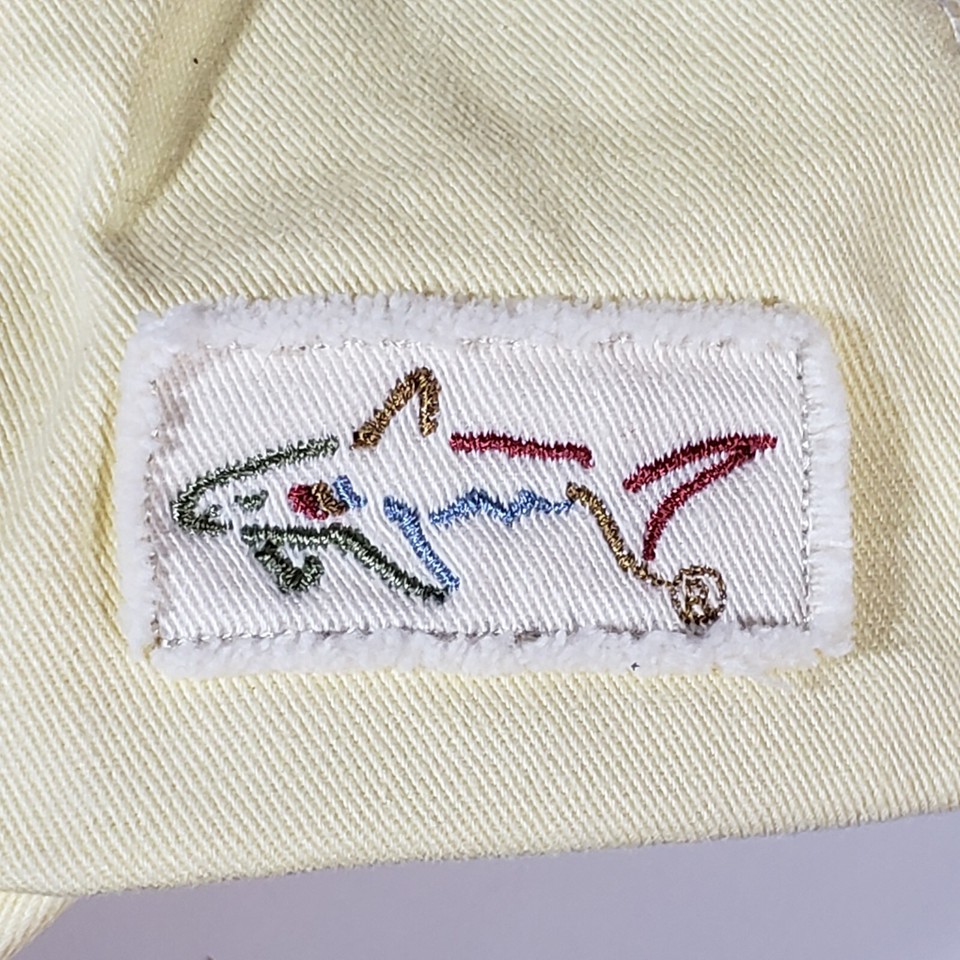 Greg Norman The Shark Mens Adjustable Golf Hat Cap Yellow Cotton ...