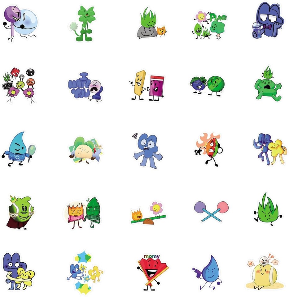 125Pcs Bfdi Stickers Pack, Aesthetic Vinyl Waterproof Sticker Decals ...