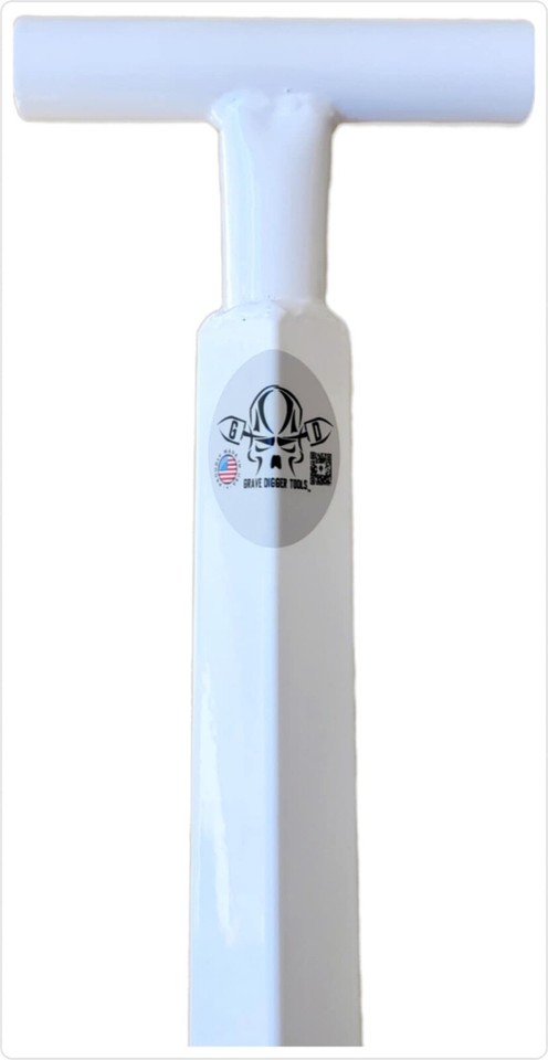 NEMESIS WHITE Grave Digger Tools Shovel 36" T-Handle Metal Detecting ...