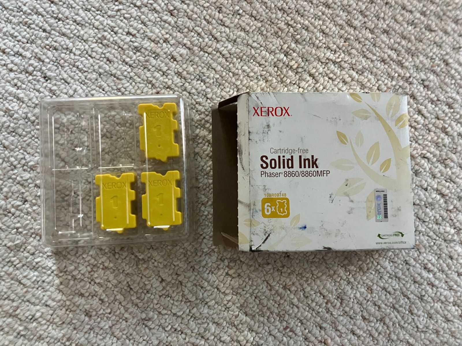 Xerox 108R00748 Yellow Genuine Xerox Solid Ink - 3 Ink blocks | eBay