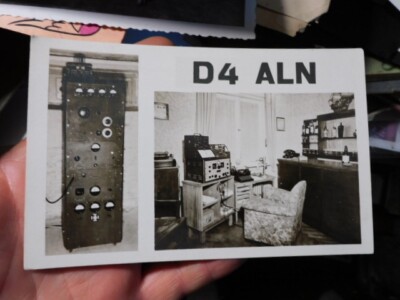 1940'S REAL PHOTO POSTCARD, HAM RADIO OPERATOR, HOLLYWOOD, CALIFORNIA ...