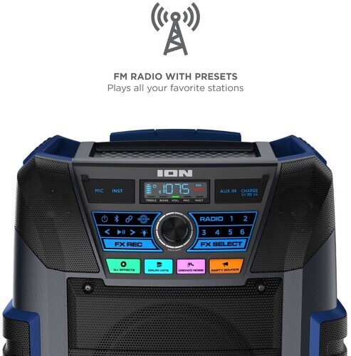 ION IPA150X Explorer XL Bluetooth 220 Watt All-Weather Speaker with ...
