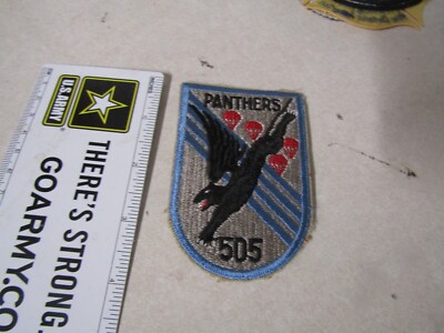 MILITARY PATCH OLDER SEW ON PANTHERS 505 | eBay