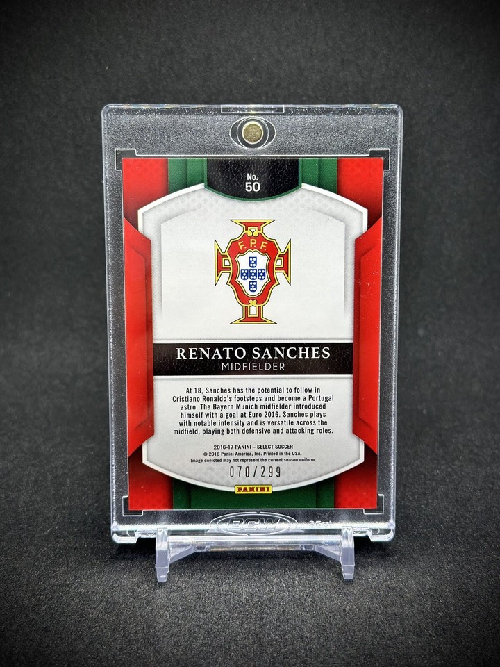 Renato Sanches 2016 Panini Select Blue Rookie Prizm /299 SP Portugal | eBay